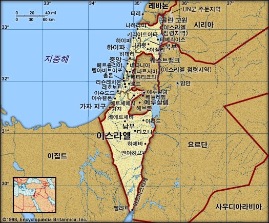 이스라엘 지도 네이버 블로그
